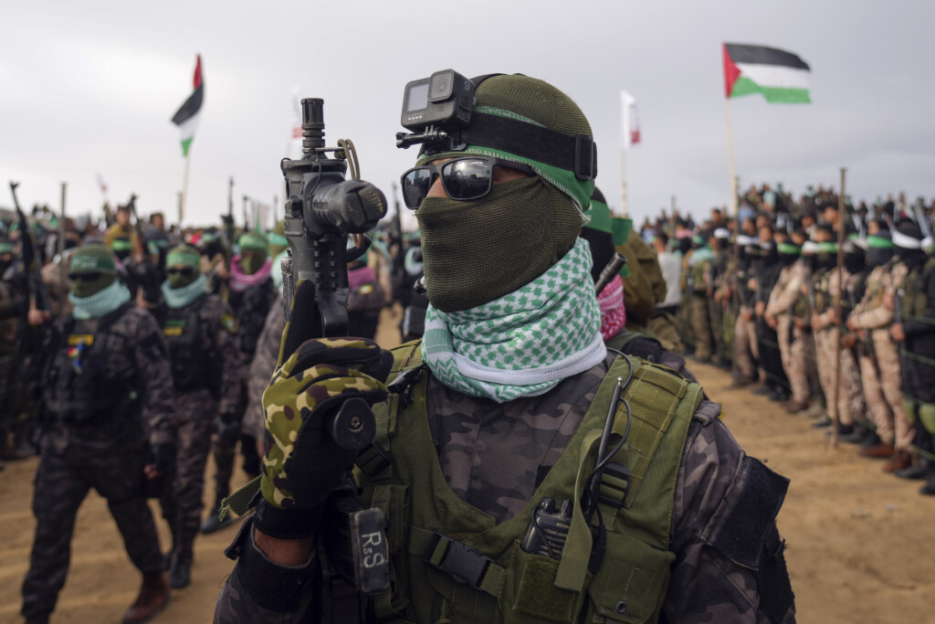 Middle East: Hamas stage set up in Rafah for Israeli hostage handover ...